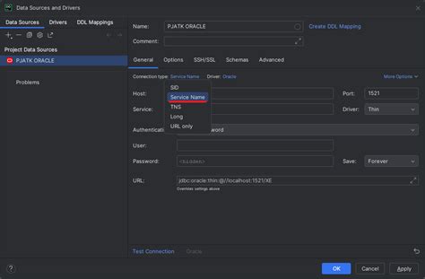 Connecting To Oracle Database In Datagrip Windows Bss Pjatk