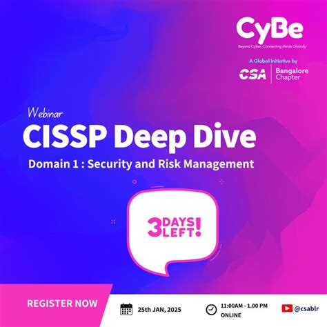 Cloud Security Alliance Bangalore Chapter On Linkedin Csa Cissp Cybersecurity