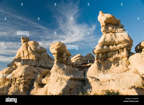 Rock Formations At Bisti Badlands In Bisti De Na Zen Wilderness New