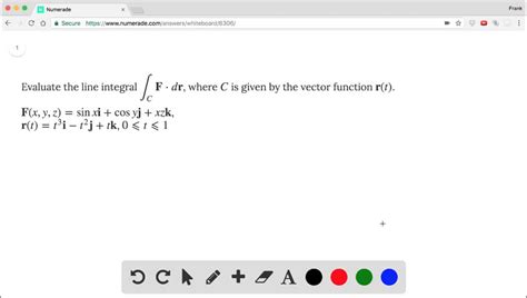 evaluate the line integral âˆ ð ¶ fâ‹…ð… solvedlib
