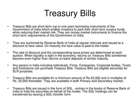 Ppt Treasury Bills Powerpoint Presentation Free Download Id4162848