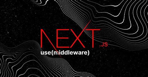 Using Middleware In Nextjs Api Routes Rnextjs