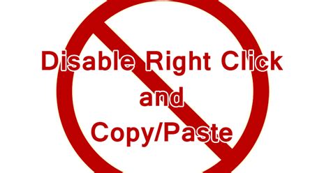 how to disable right click and copy paste itsolpak