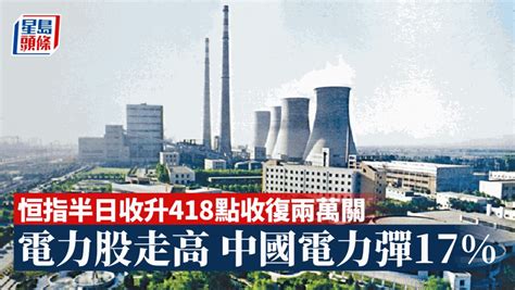 恒指半日收升418點收復兩萬關 電力股走高 教育股逆市跌 星島日報