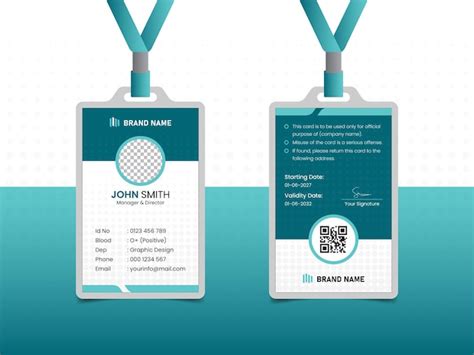 Premium Vector Corporate Business Office Id Card Template