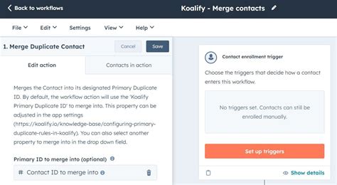 How To Bulk Merge Hubspot Duplicates Using Koalify Workflow Actions