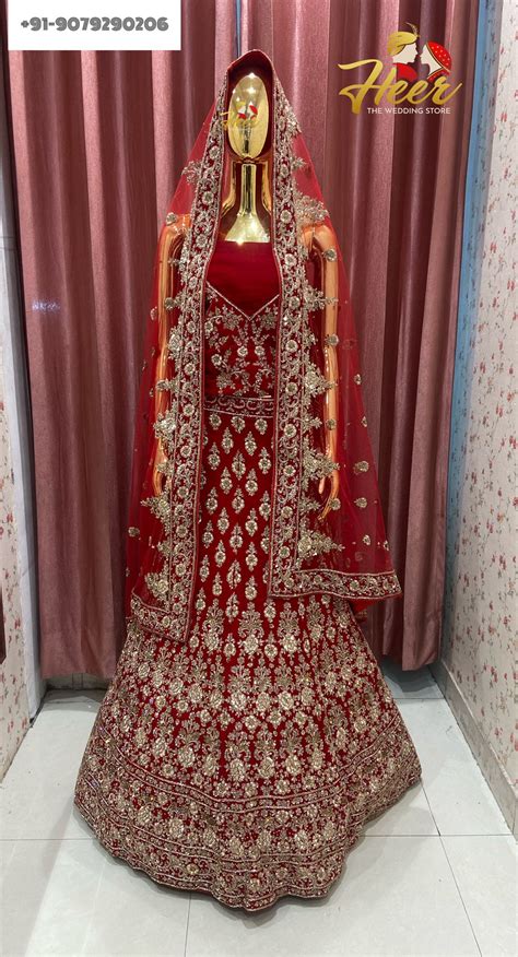 Punjabi Wedding Lengha Red