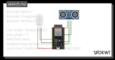 Ultrasonic Sensor Karthikeyan 210121106303 Wokwi Esp32 Stm32