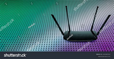 Modern Wifi Router 5g On Abstract Stock Photo 2191065763 Shutterstock