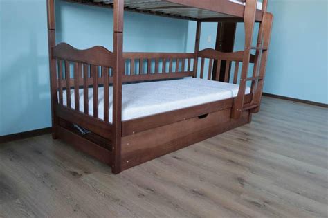 Двухъярусная кровать трансформер Рукавичка с подъемным механизмом ...