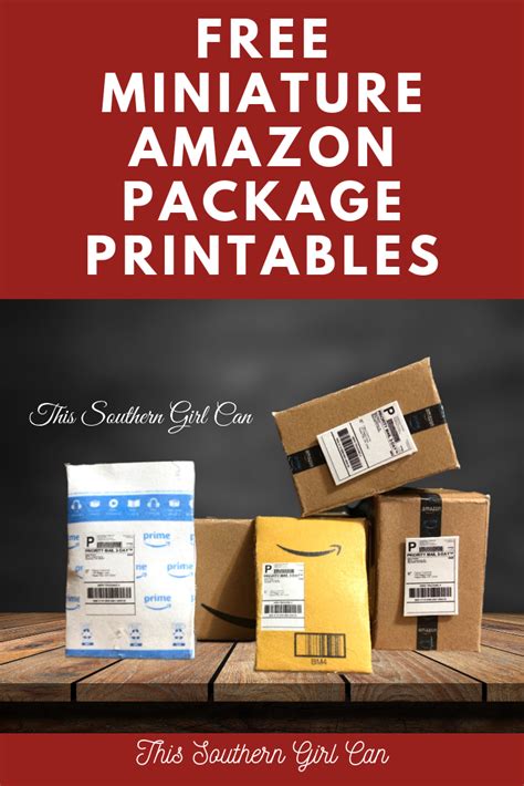 Tiny Amazon Packages Dollhouse Miniature Tutorials Amazon Box