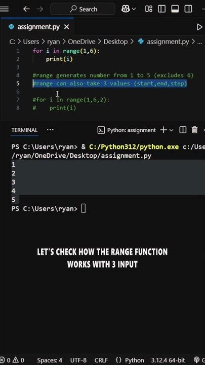 Master Pythons For Loop Under 30 Seconds⚡ Pythonbasics Python