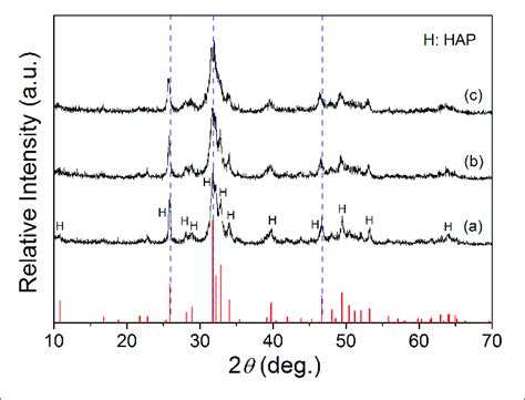 Xrd Patterns Of Various Sr Cpc Samples After Immersed In Sbf At 37 • Download Scientific