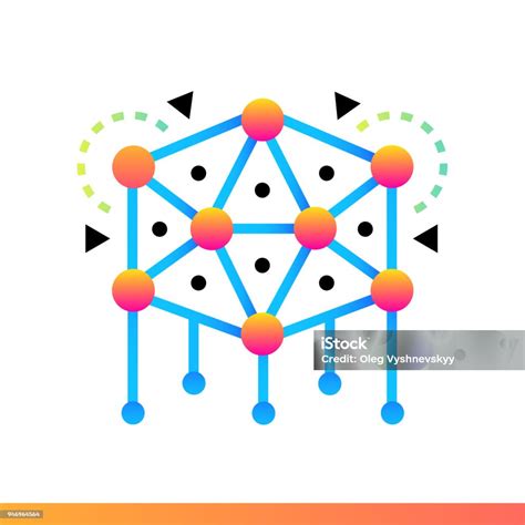 플랫 아이콘 깊은 학습입니다 데이터 과학 기술과 기계 학습 과정 소재 디자인 아이콘 인쇄 웹사이트 및 프레 젠 테이 션에 적합 데이터에 대한 스톡 벡터 아트 및 기타 이미지