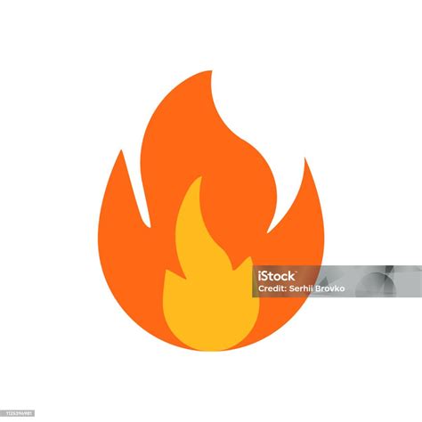 화재 서명 화재 불길 아이콘 흰색 배경에 고립입니다 벡터 일러스트입니다 불에 대한 스톡 벡터 아트 및 기타 이미지 불 이모티콘 총격 동작 활동 Istock
