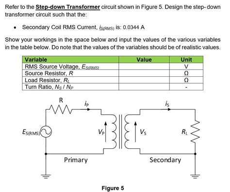 Step Down Transformer Circuit