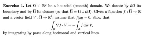 Solved Exercise Let Ω R be a bounded smooth domain Chegg