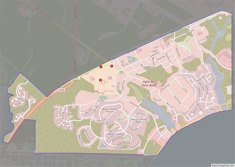 Map Of Eglin Afb Cdp Thong Thai Real