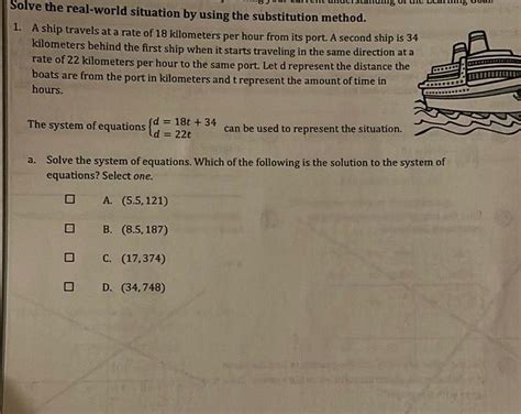 Answered Solve The Real World Situation By Using The Substitution