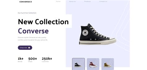 Converse Store Landing Page Using React And Tailwind Css Coding Torque