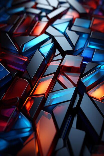 Premium Ai Image Acaptivatingabstractphotofeaturingcomplexgeometric