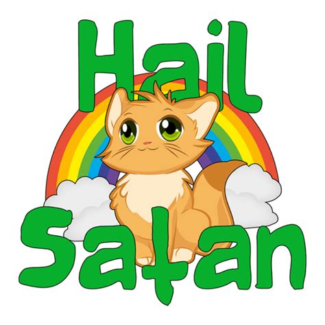 Hail Satan Sticker Metalmeme Merch Store