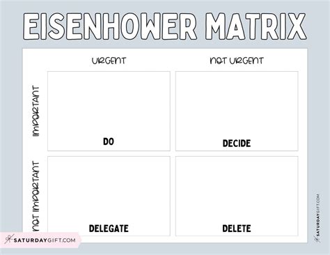 Eisenhower Matrix Templates — 26 Free Printable Designs