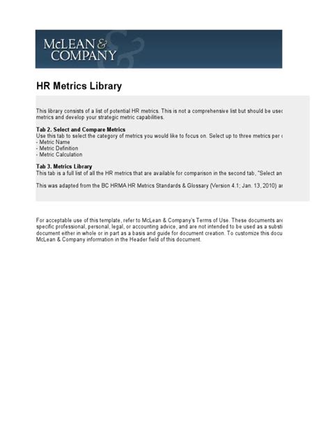 Hr Hr Metrics Library R5 Pdf