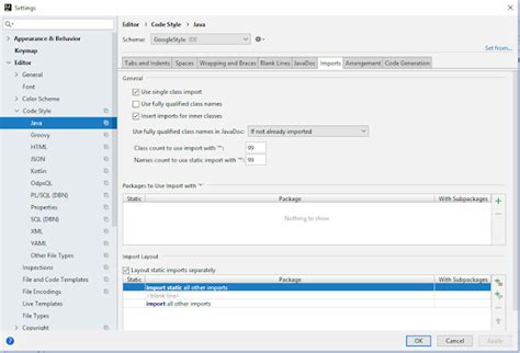 Fixed Sonar Violation Turnoff Wildcard Imports From Code Format In Intellij Idea Devdummy