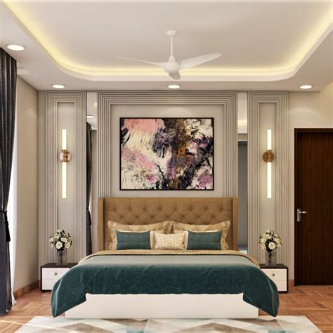 Gypsum False Ceiling With A Painted Finish Livspace