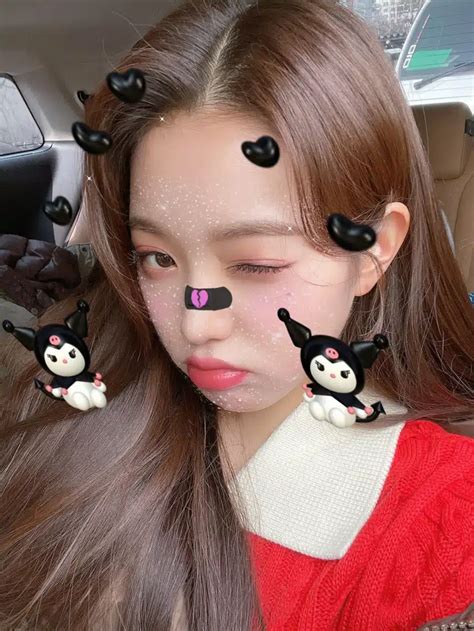 귀여운 쿠로미 필터로 사진찍은 장원영 팬플러스 커뮤니티