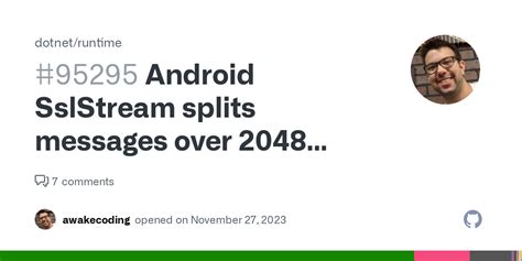 Android Sslstream Splits Messages Over 2048 Bytes In Multiple Tls