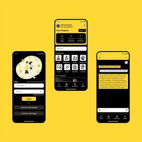 Sai Teja Beeram On Linkedin Concepts 1 Fitgpt 2 Splash Screens For