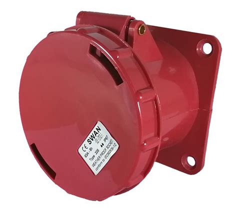 Industrial Socket Panel Straight 125a 3pn E 380v Ip67 Ips Ce 345