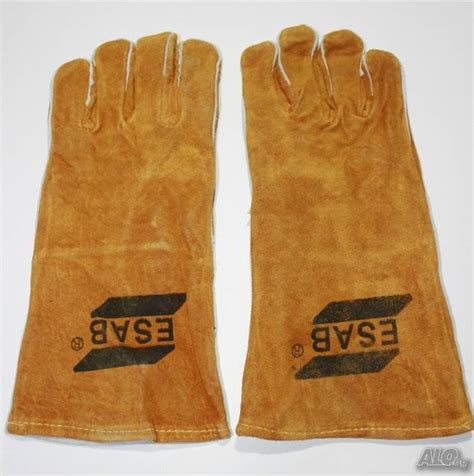 Ръкавици за заварчик Esab с 5 пръста жълти Друго Свищов Ръкавици за заварчик Esab