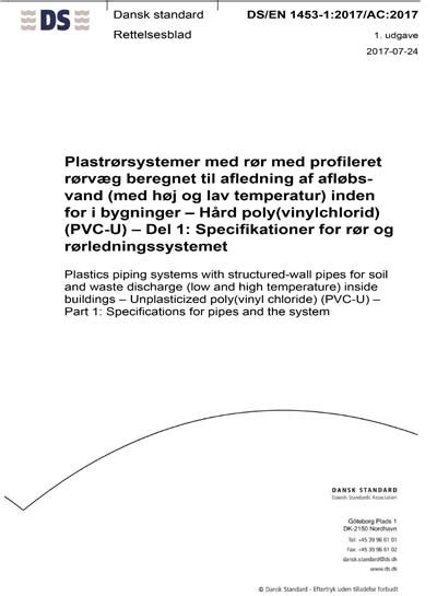 DS/EN 1453-1:2017/AC:2017 - Plastics piping systems with structured ...