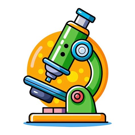 Premium Vector Vector Hand Drawn Microscope Cartoon Illustration