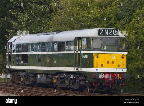 Class 31 Diesel Electric Locomotive D5631 Near Holt Station On The North Norfolk Railway Stock Class 31 Diesel Electric Locomotive D5631 Near Holt Station On The North Norfolk Railway Stock
