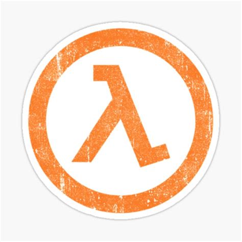 Half Life Lambda Symbol Sticker For Sale By Anoukhamon Redbubble