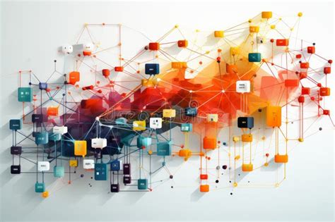 Flow Data Network Generate Ai Stock Illustration Illustration Of