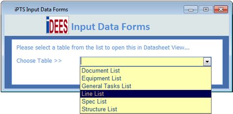 Input Data Form