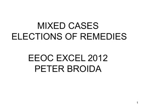 Mixed Case Appeals