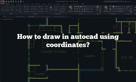How To Draw In Autocad Using Coordinates Caddikt
