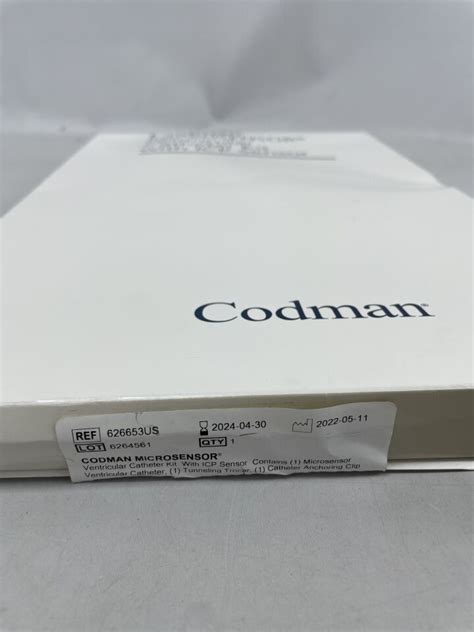 New Codman 626653us Ventricular Catheter Kit With Icp Sensor Disposables General For Sale
