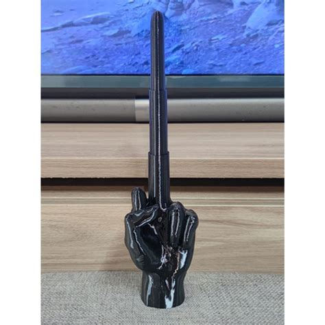 3d Printed Middle Finger Telescopic Sword Tricky Stress Reduction Toy
