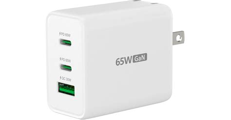J5create 65W GaN 3 Port USB Wall Charger JUP3365 B H Photo Video