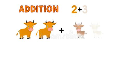 Basic Addition Equation 2 3 5 Stock Footage Video Of Cartoon Concepts 378466200