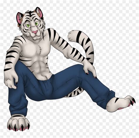 Anthropomorphic White Tiger