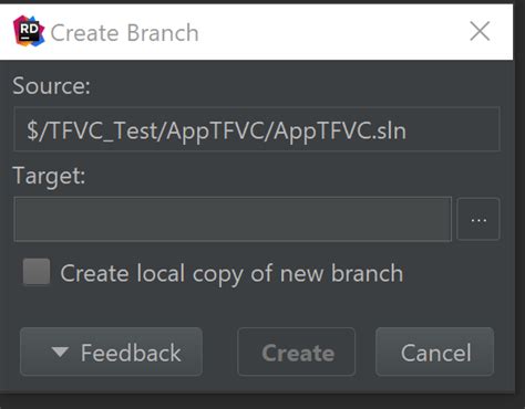 Cannot Create A Branch For Entire Solution Or Project In Rider · Issue 120 · Microsoftazure