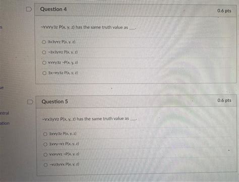 Solved XyzP X Y Z Has The Same Truth Value As Chegg Com